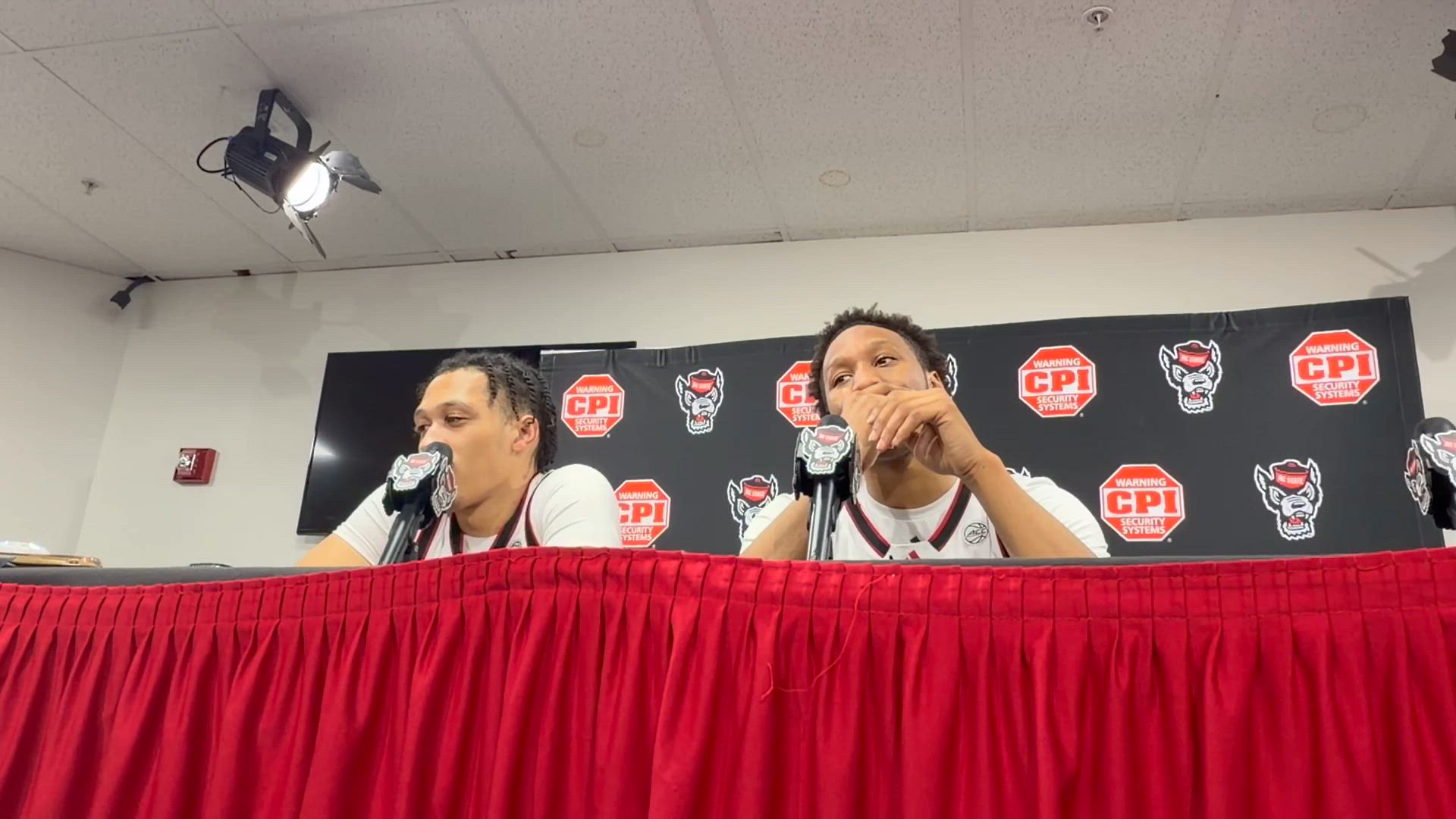 NC State Wolfpack players Quadir Copeland and Darrion Williams on loss ...