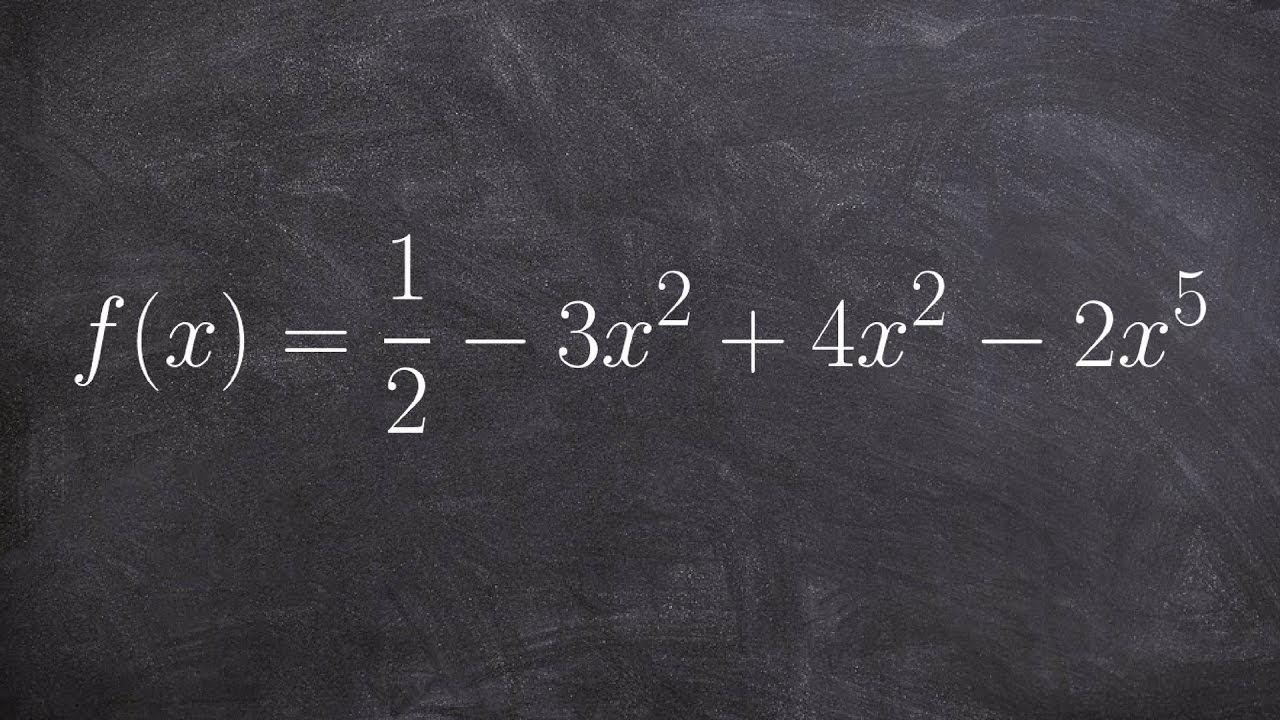 Write the polynomial in standard form and determine the degree and LC