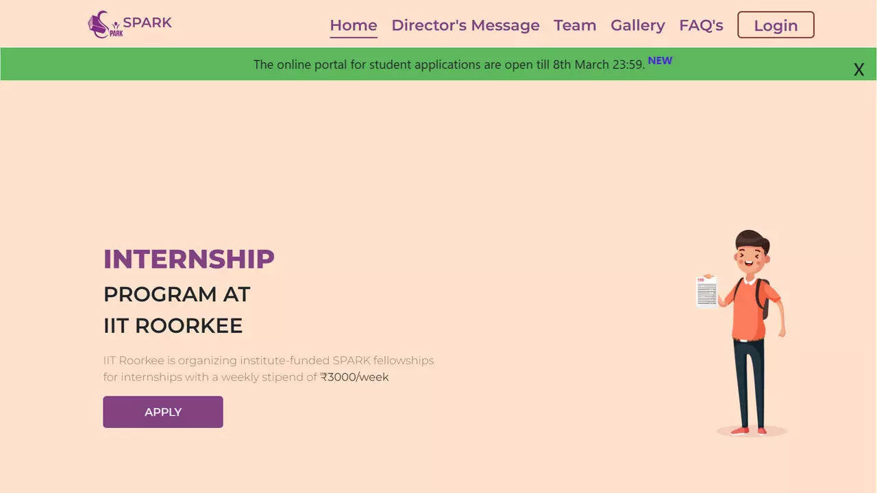 SPARK 2026 internship at IIT Roorkee opens for eligible undergraduates ...