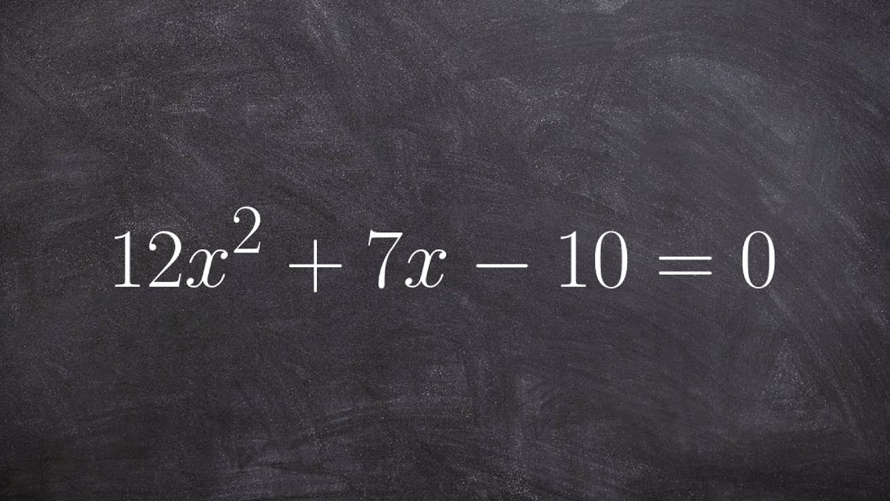 Solve a quadratic equation using the quadratic formula with two real ...