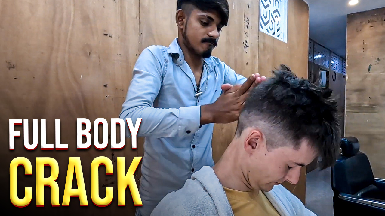 Strange but so relaxing: Indian barber ASMR experience for full body relief