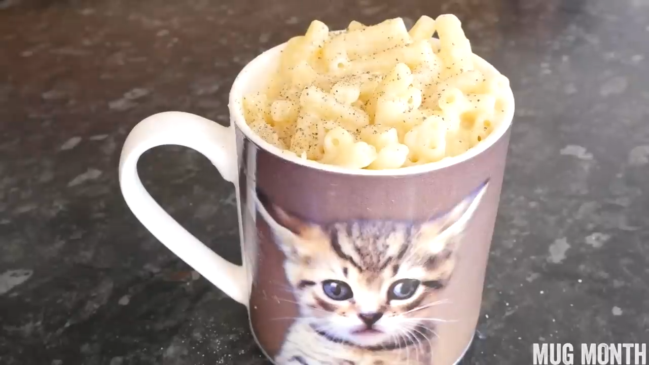 The lazy student mac & cheese mug recipe