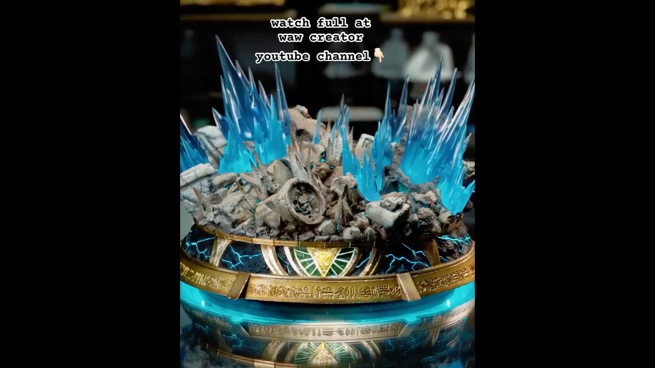 How to make glowing Blue Eyes White Dragon diorama with way too much ...