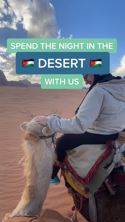 Desert camping in Wadi Rum, Jordan | Sunset, sunrise, jeep & camel tour
