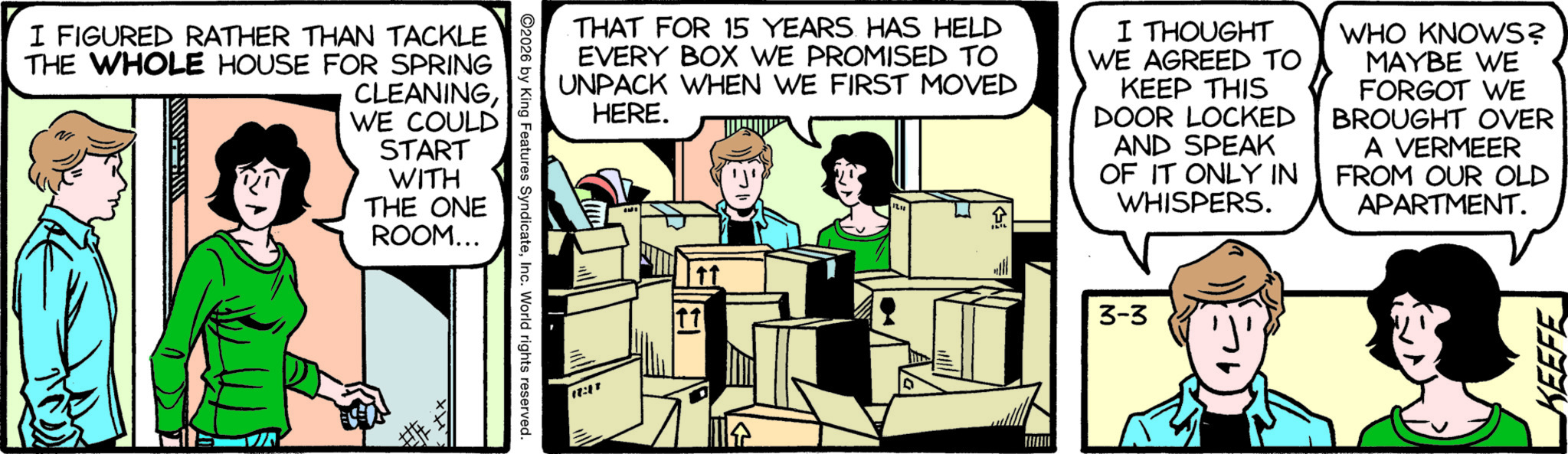 Sally Forth by Francesco Marciuliano; drawn by Jim Keefe