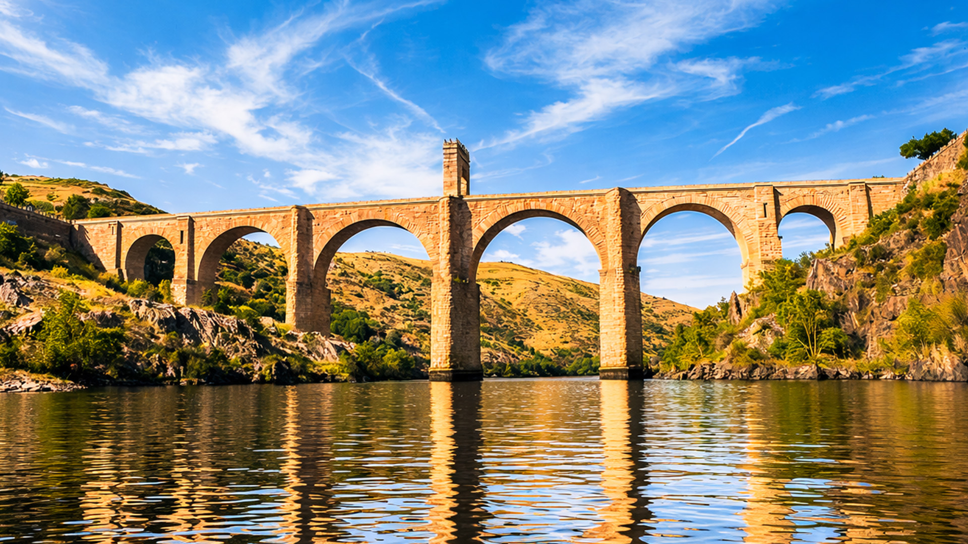 A bridge built 2,000 years ago still standing