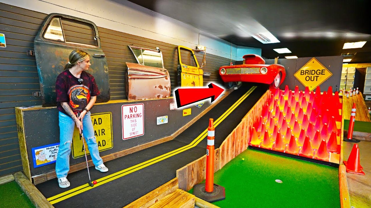 Epic homemade mini golf course