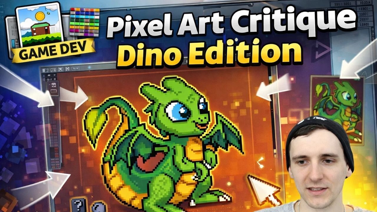 Pixel art critique dino edition