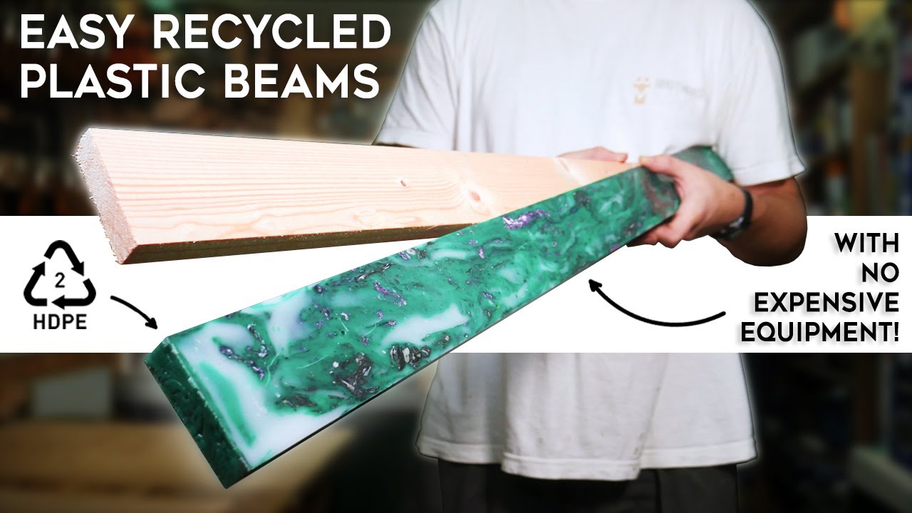 How to make recycled beams from plastic waste at home