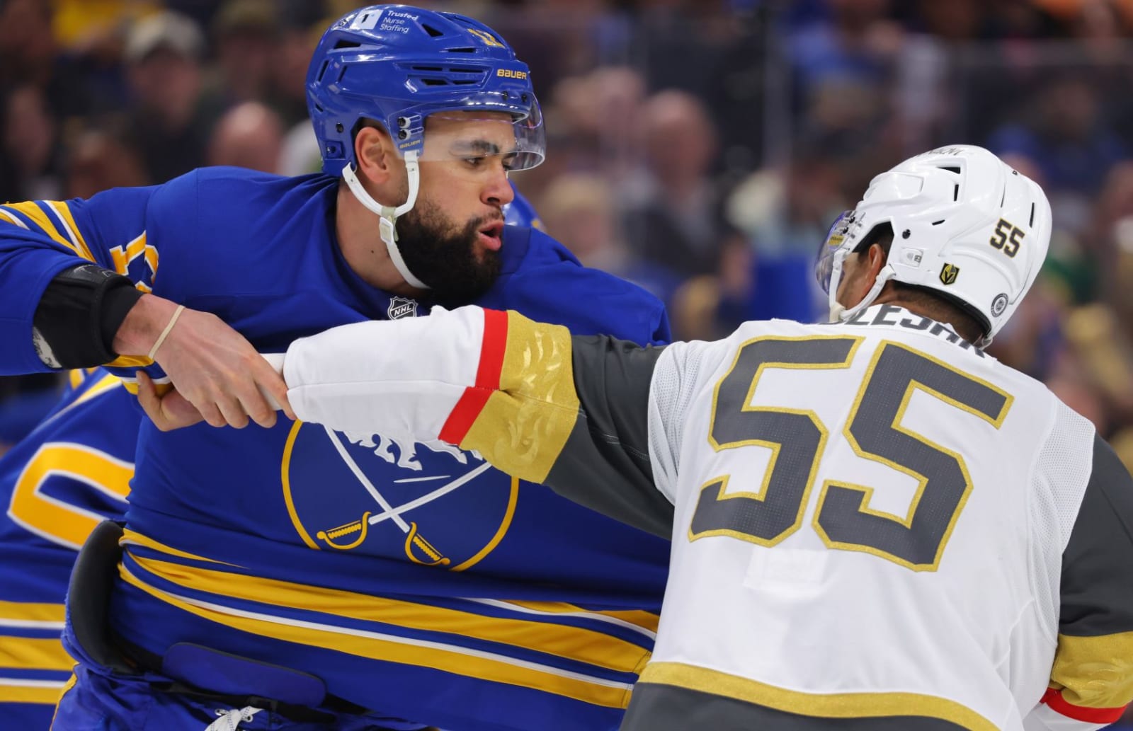 Golden Knights face Sabres with Stone day to day