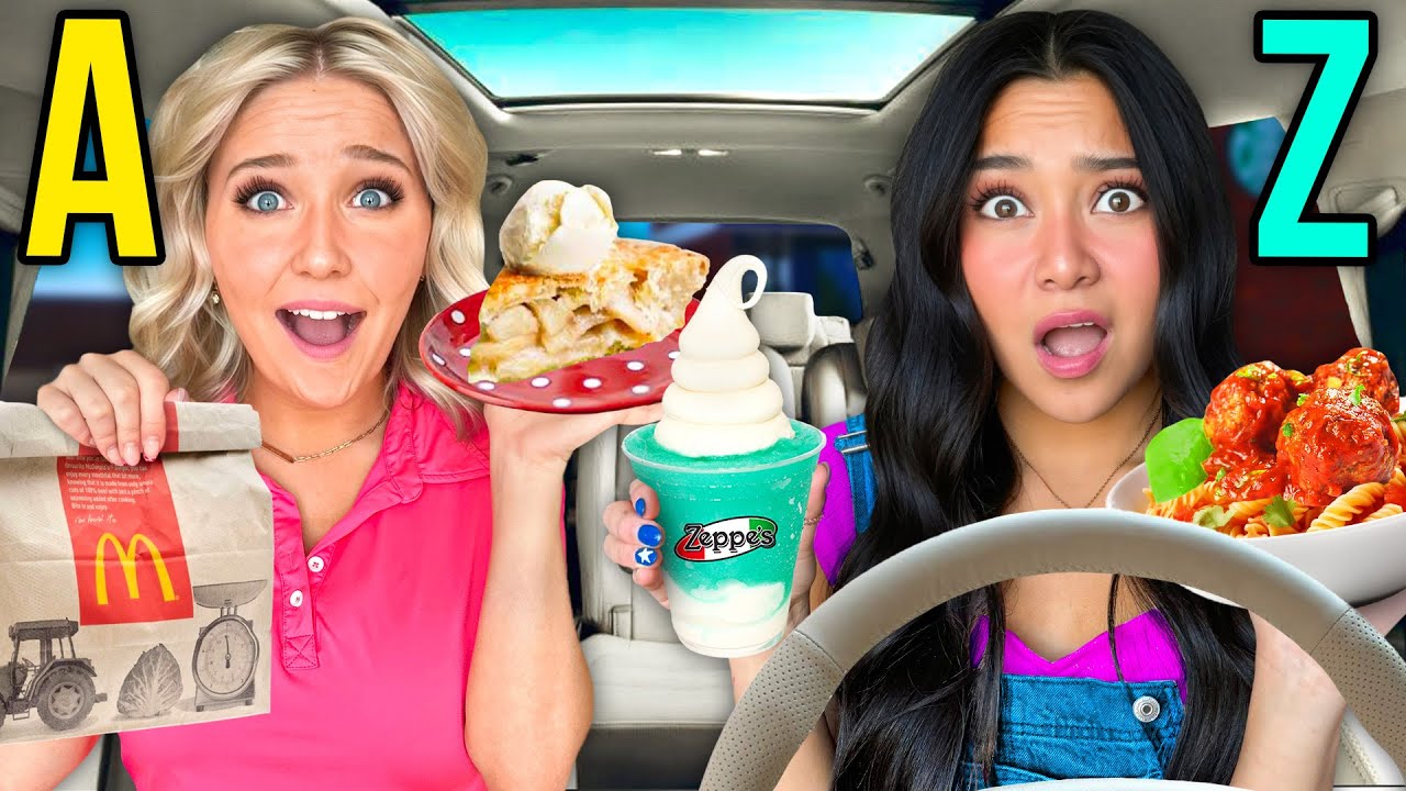 I tried fast food in alphabetical order! 🍔