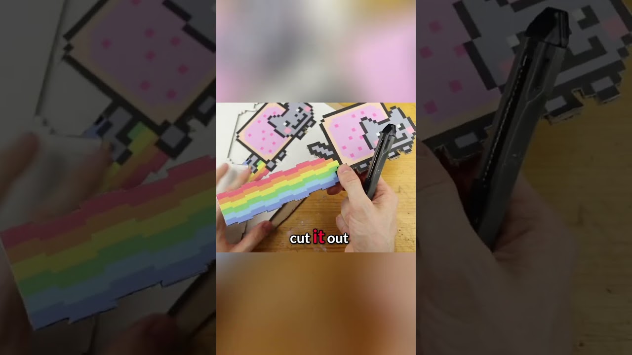 I made a cardboard animation Nyan Cat 🎨
