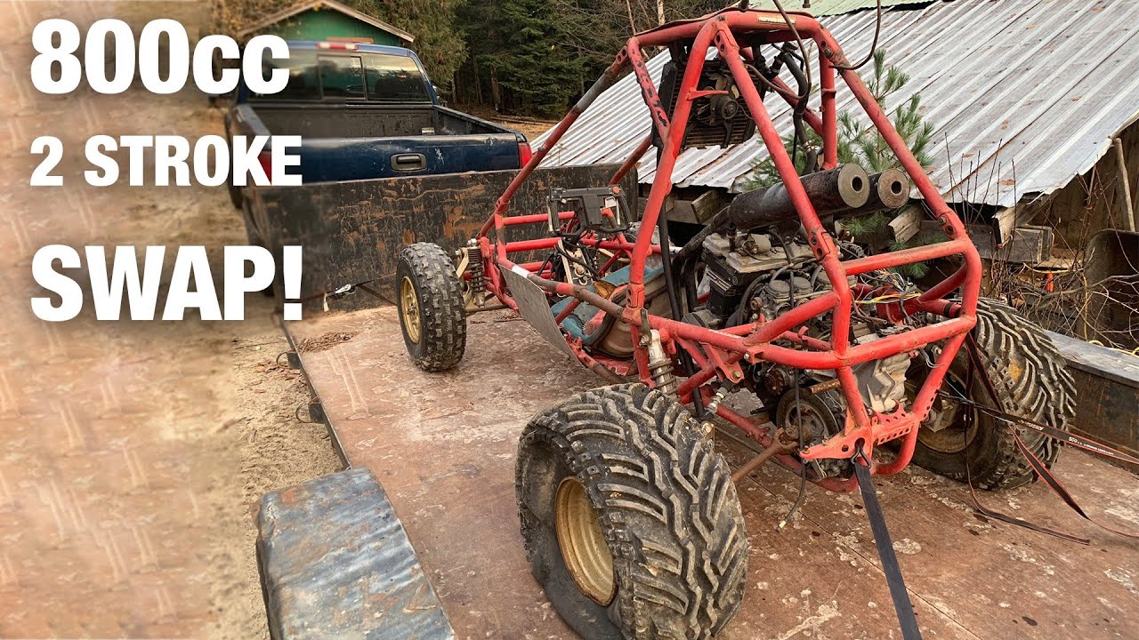 Watch this 800cc engine swap in action!