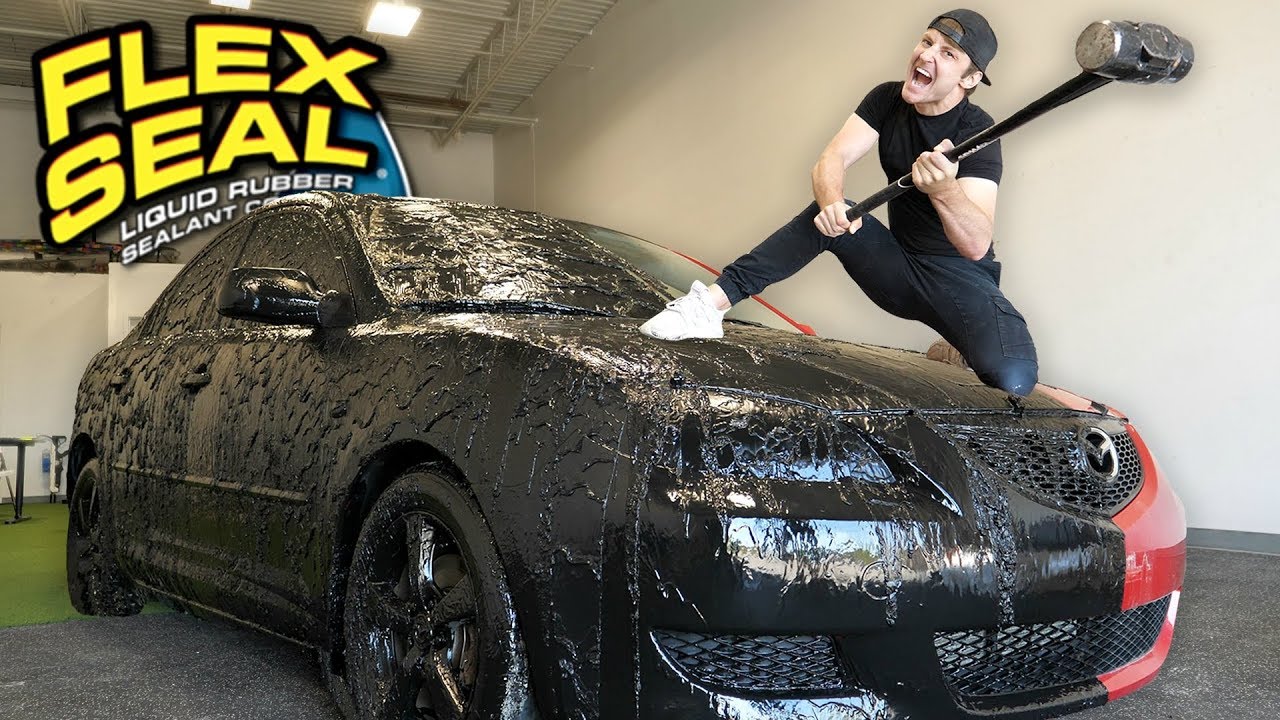 I covered my entire car with Flex Seal liquid!