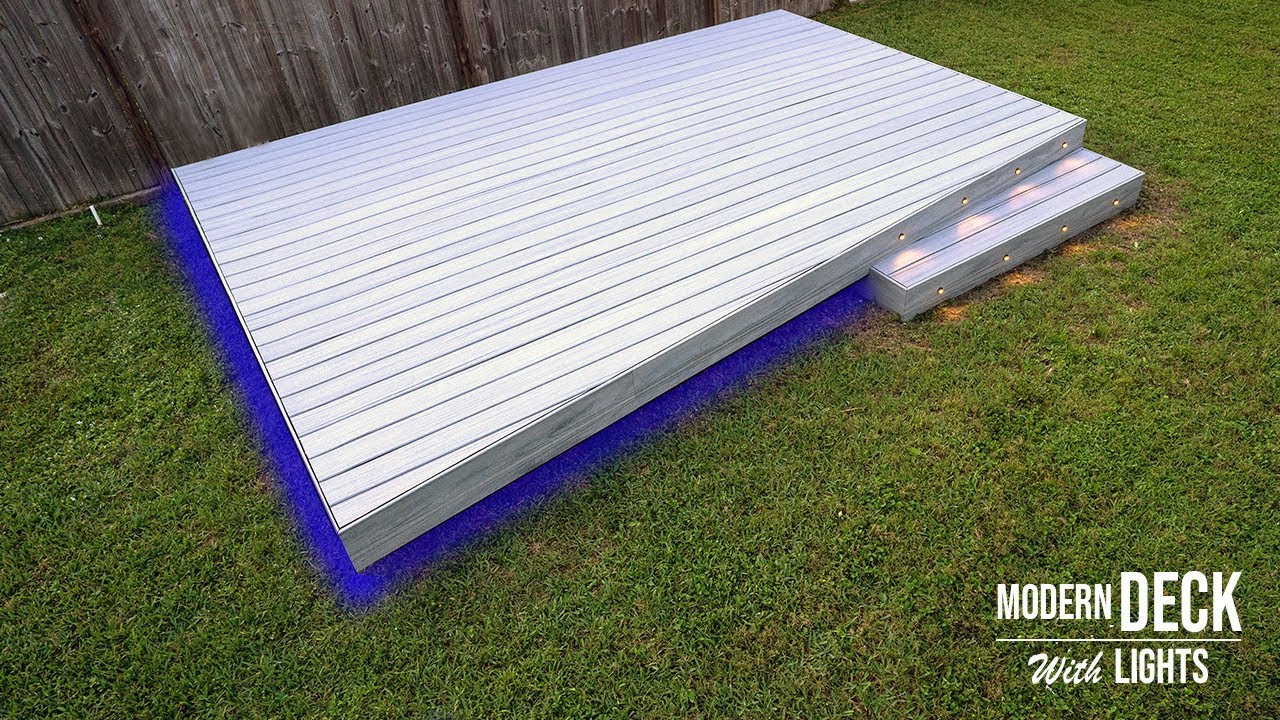 I built a stunning deck with LED lights