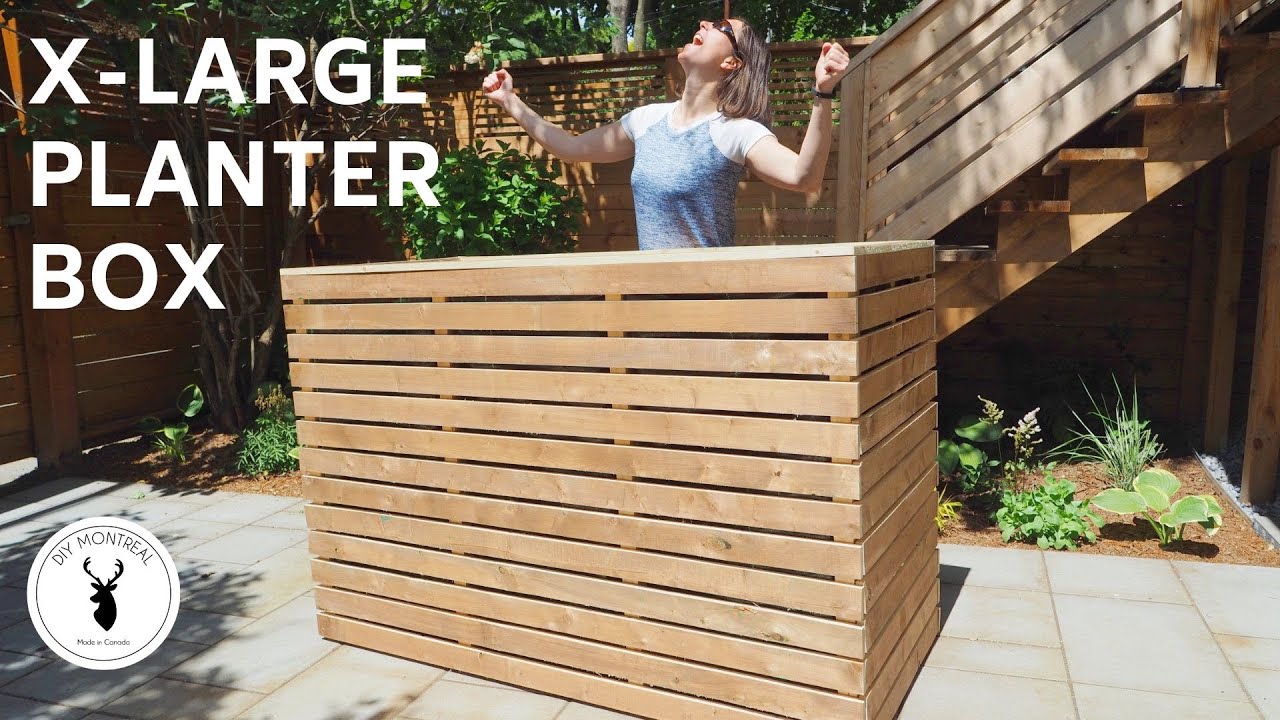 Build a stylish raised garden planter with plans