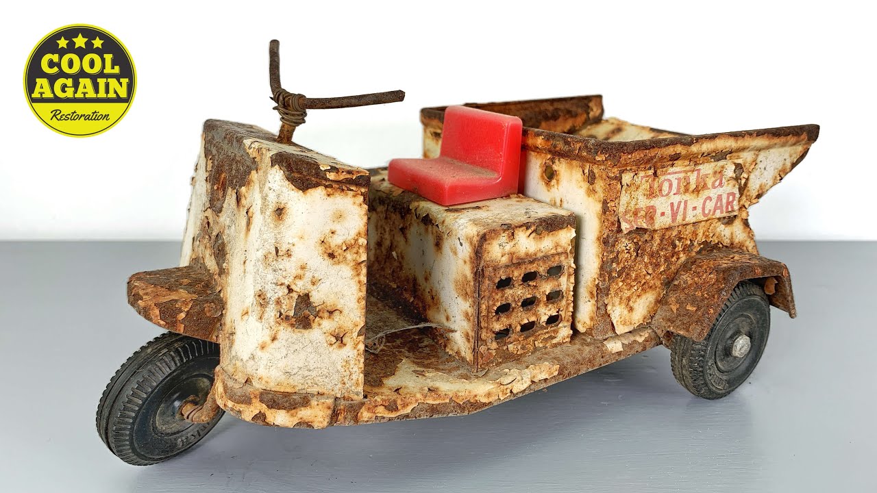 I transformed a rusty Tonka Ser-Vi-Car