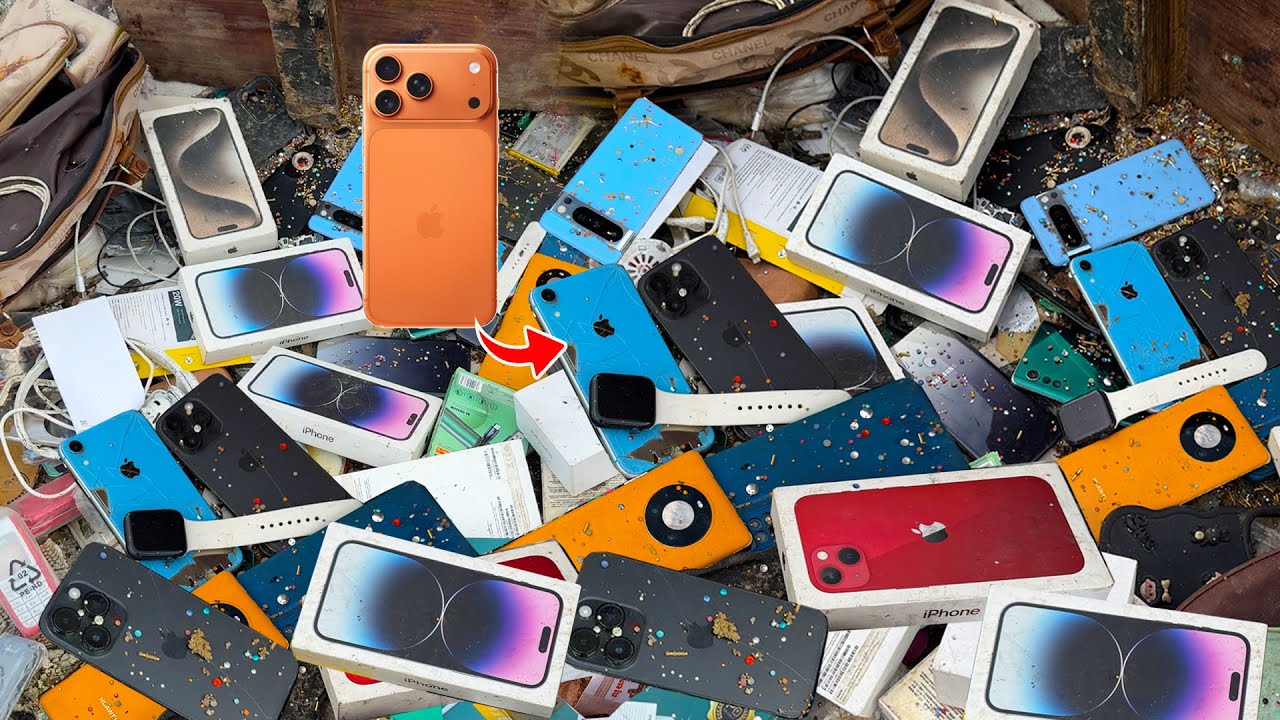 Restoring old phones to iPhone 17 - Epic tech finds!