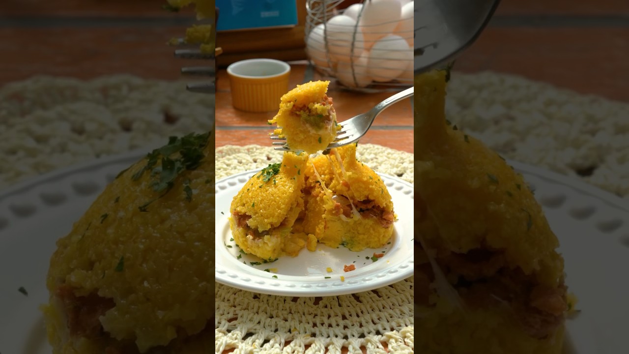 Nunca comi um cuscuz recheado tão gostoso! 🤤