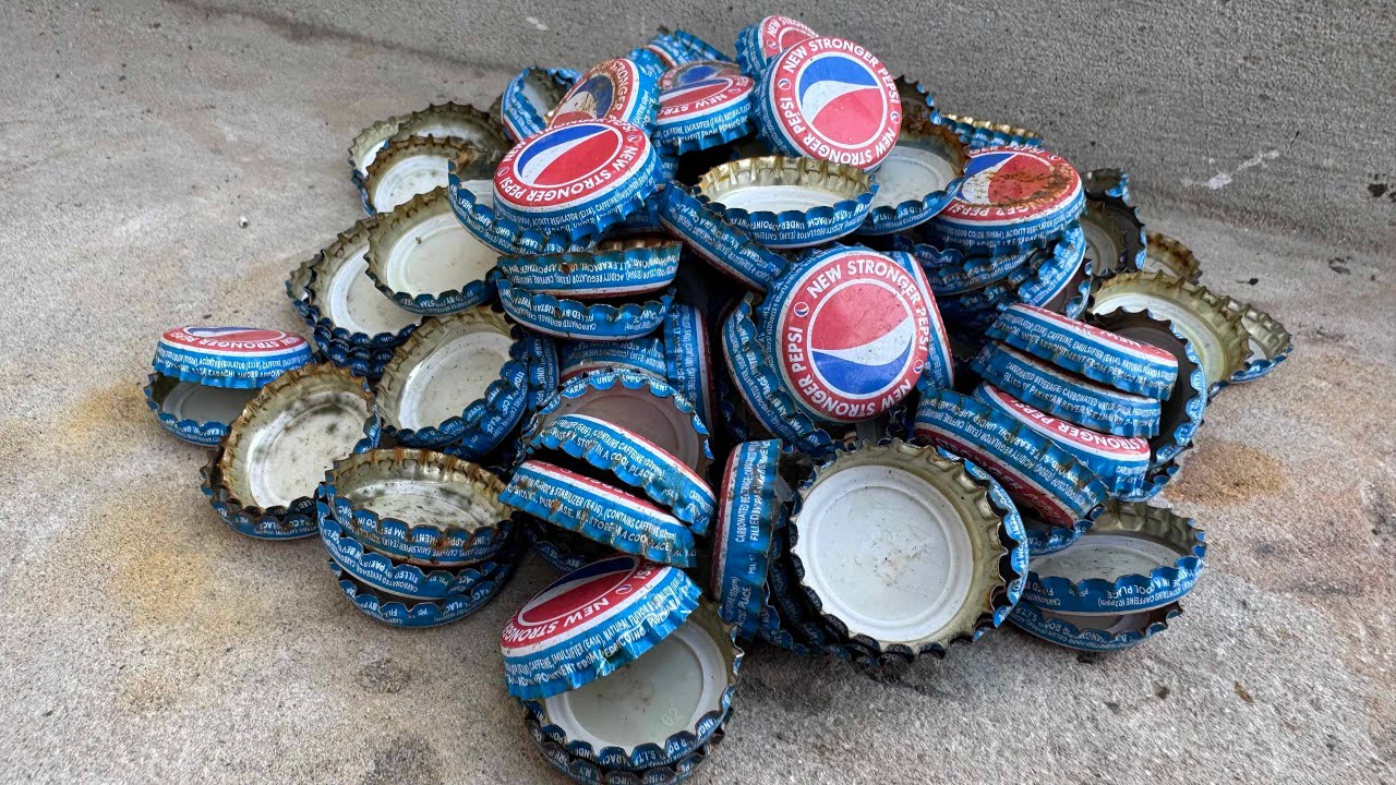 I made a knife from cold drink caps! 😲