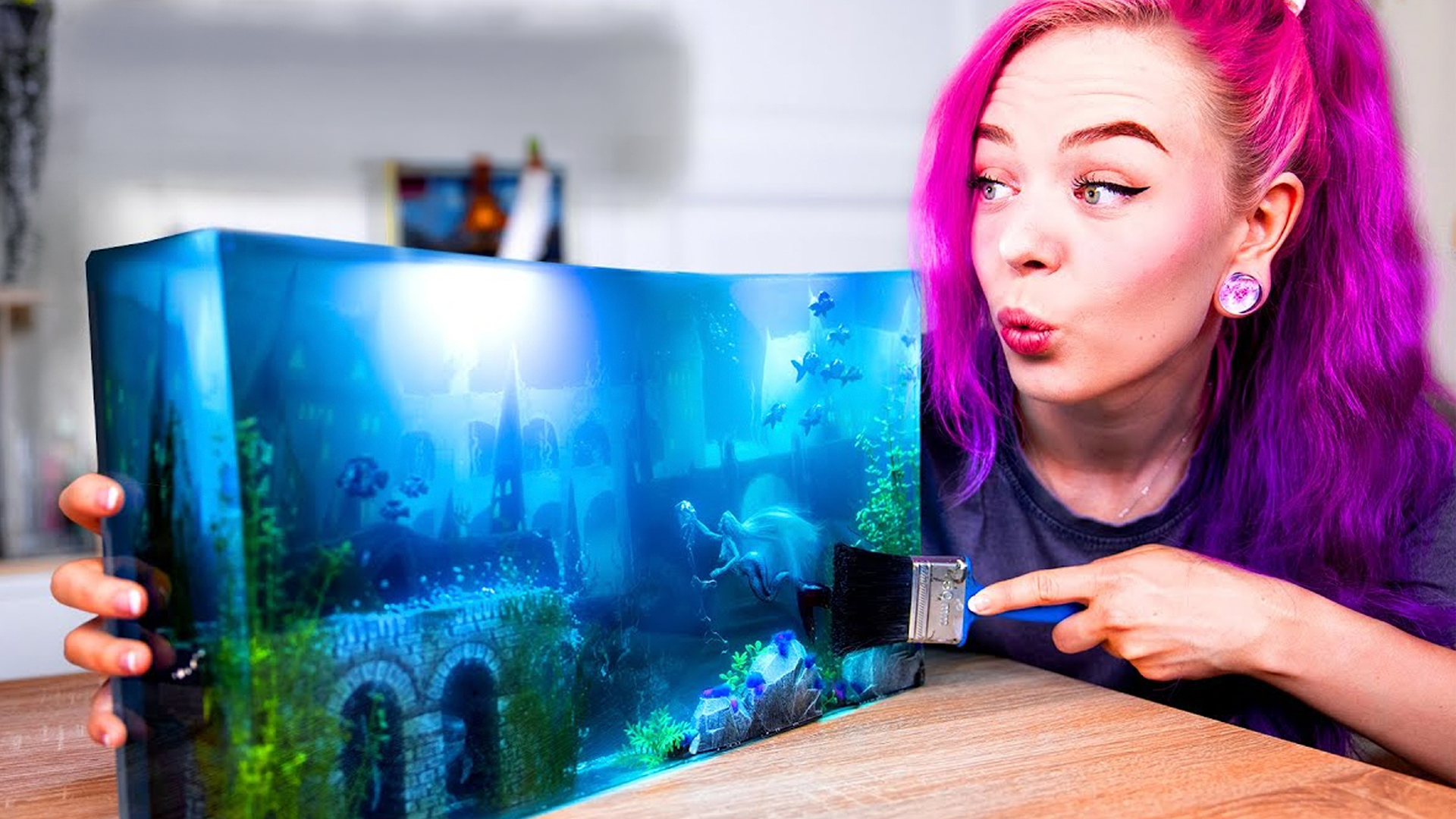 I painted a 30 pound underwater resin diorama!