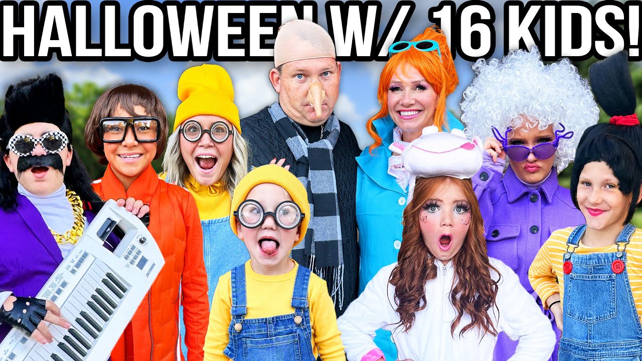 Epic Halloween party! Our costume reveal 🎃