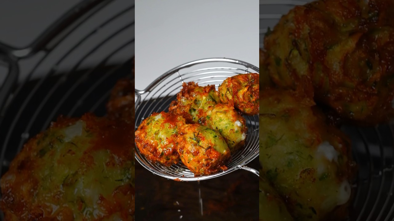 I made zucchini latke balls for Hanukkah! 🎉