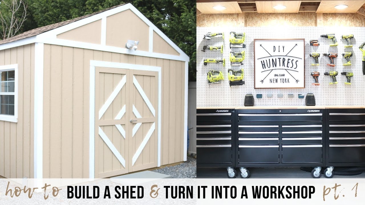 Building a shed foundation step-by-step!