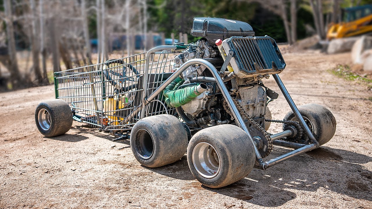 125 HP shopping kart build [and test] raw time lapse