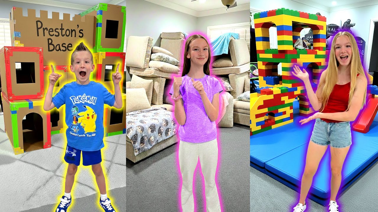 Box forts vs. blanket forts vs LEGO fort