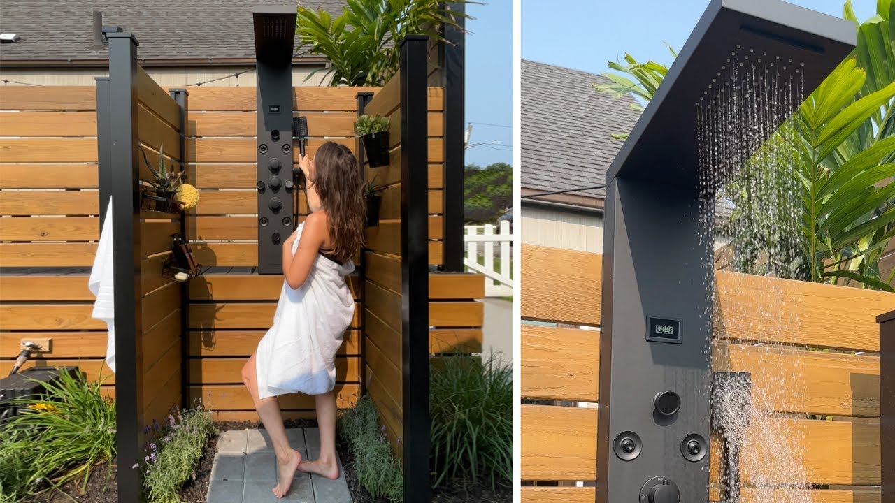 Simple outdoor shower tutorial