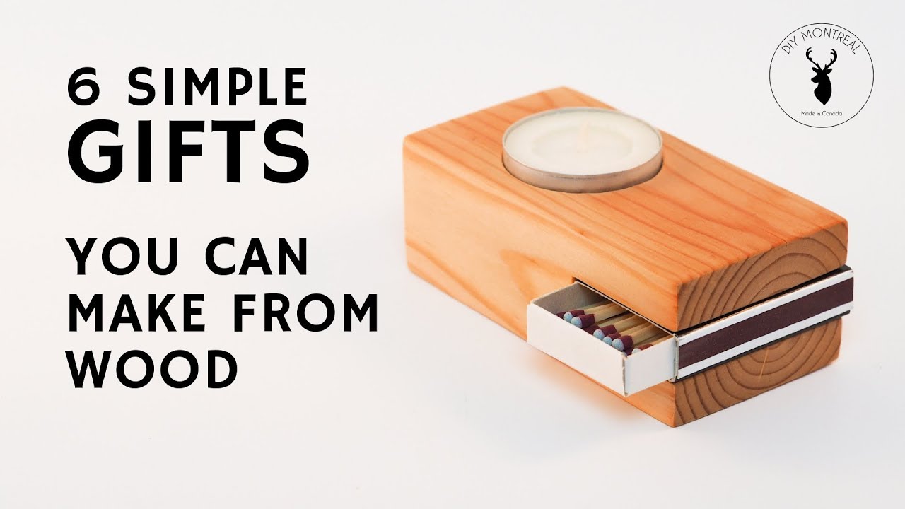 Simple DIY gifts made from wood