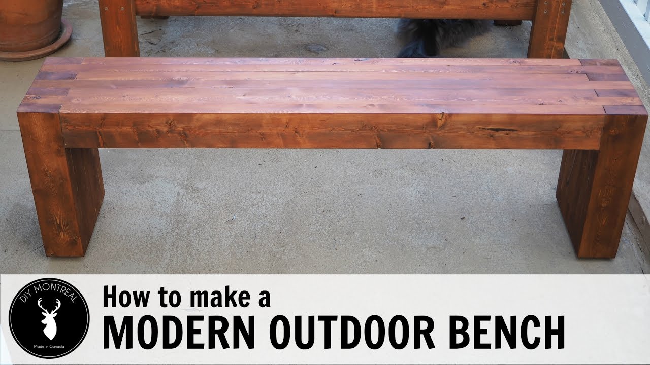 My DIY outdoor bench will impress your guests!
