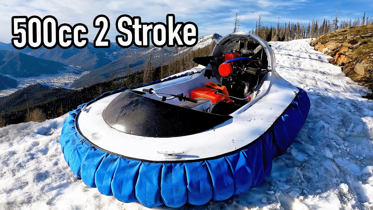 I swapped my hovercraft engine for a 100hp beast! 🚀