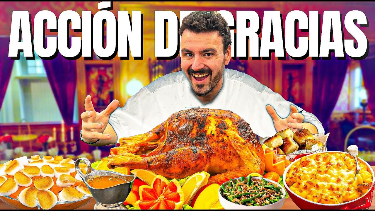 Cena de Acción de Gracias completa ¡Mis amigos alucinando!