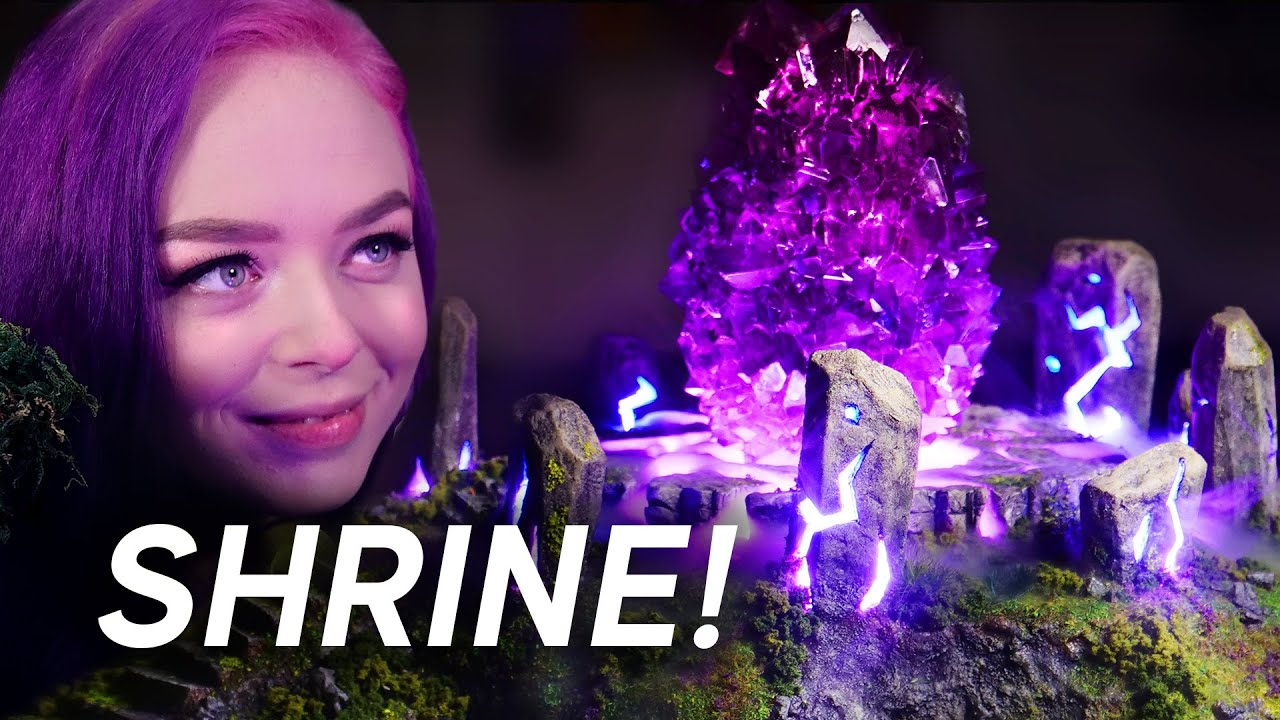 I created a magical glowing diorama!
