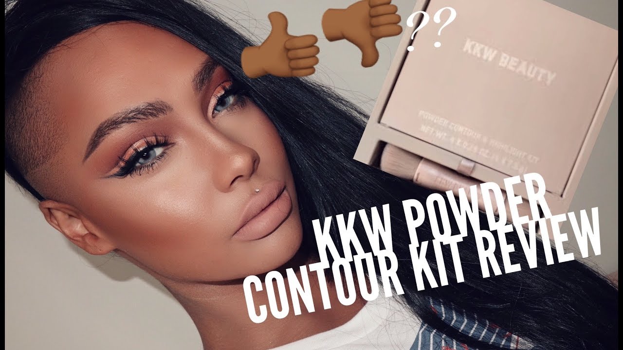 Kim Kardashian | KKW Beauty powder contour highlight kit first ...