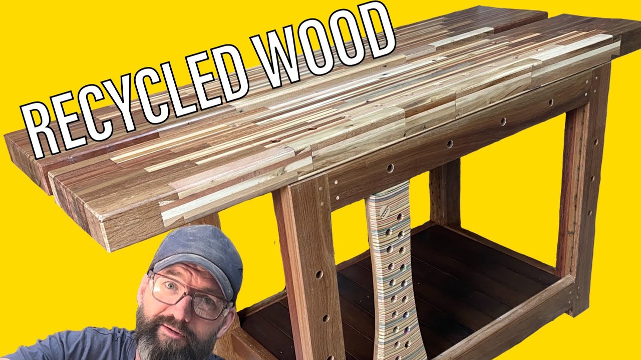 Woodworking WORK BENCH - Ultimate reclaimed timber and Palletwood Build