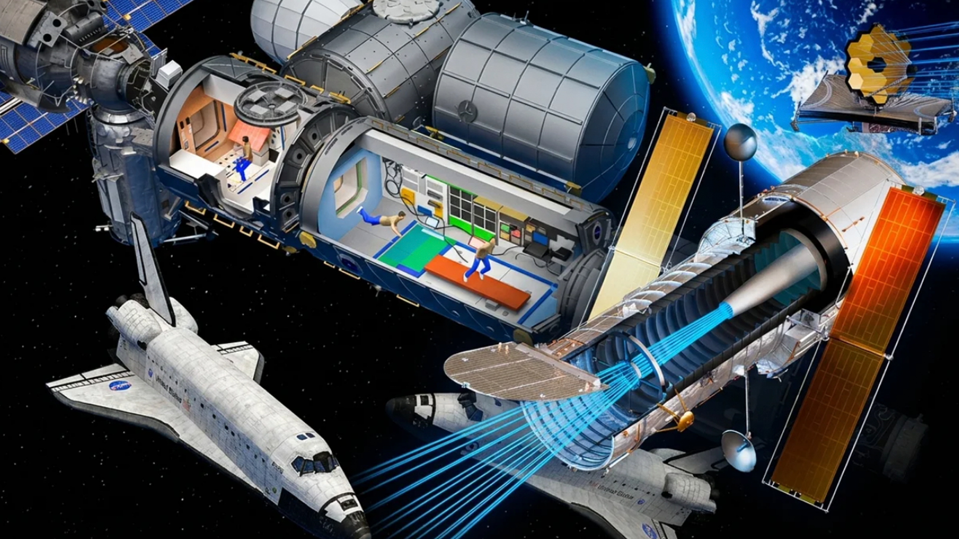 Ingénierie et exploration spatiale : l’ISS et les télescopes