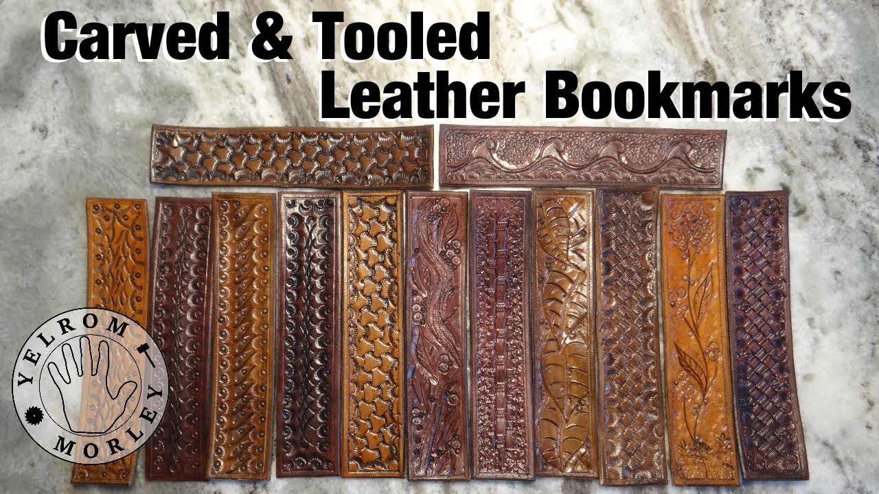 DIY hand-tooled leather bookmarks | Leatherworking