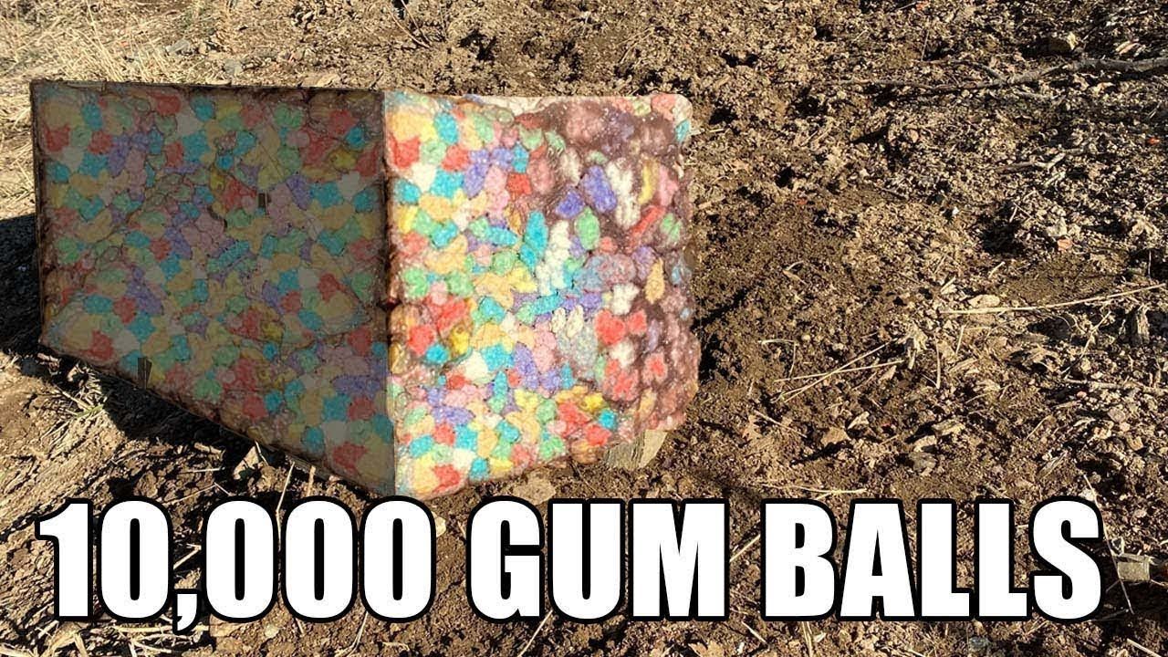 I tested 10,000 gumballs against a bullet! 😲