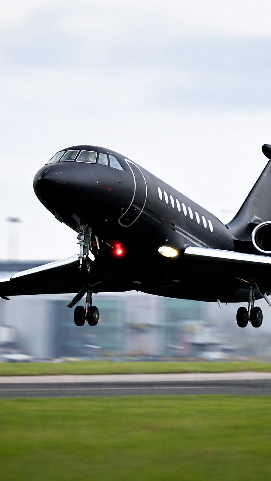 Rare matte black jet caught on camera