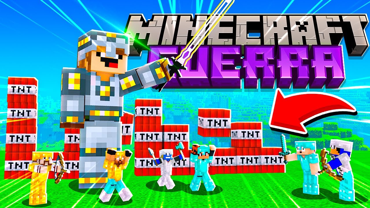 Minha aventura insana na guerra do Minecraft!