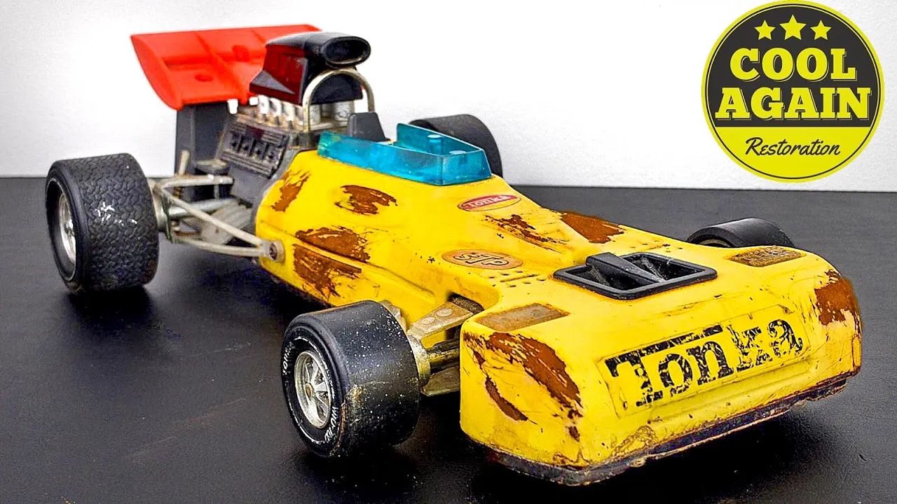 Restoring a classic Tonka car