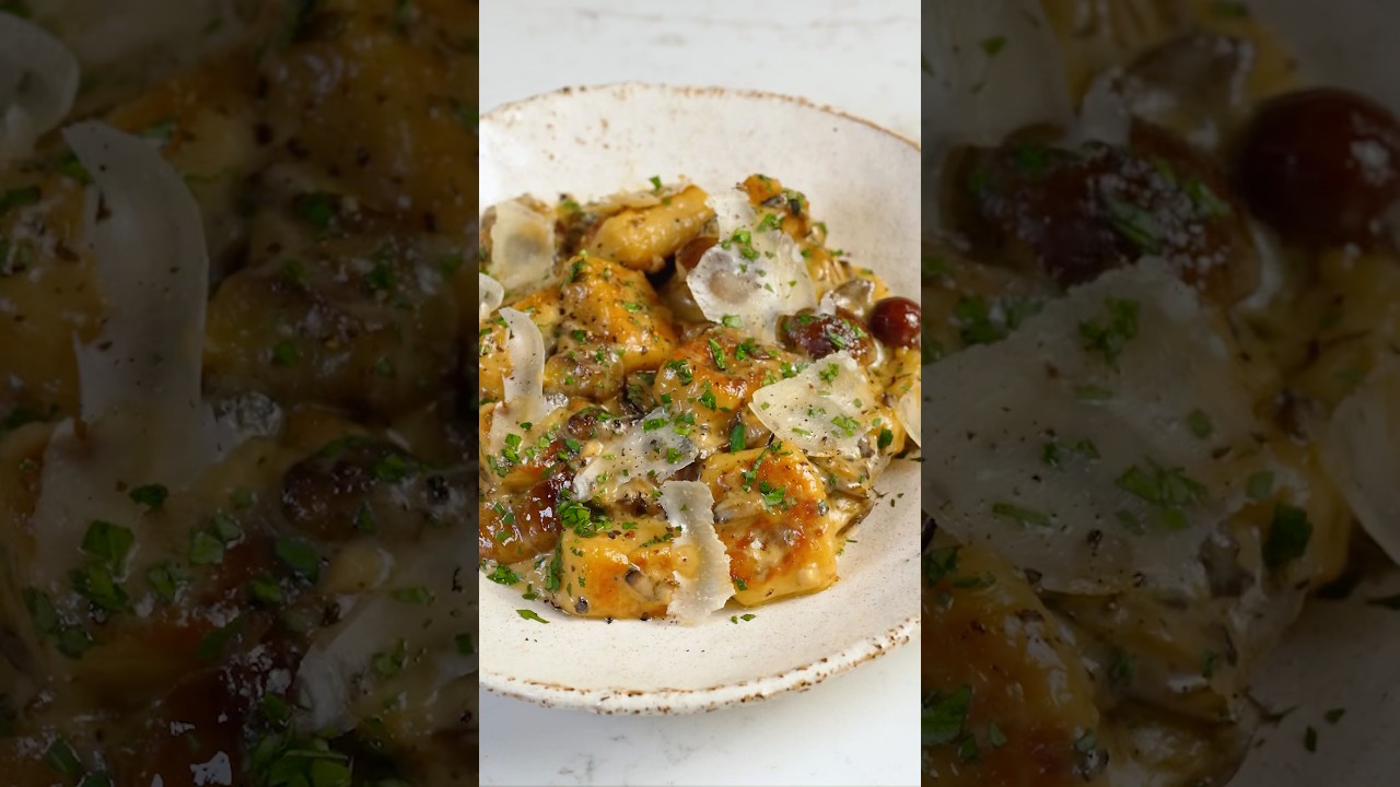Mushroom & chestnut gnocchi