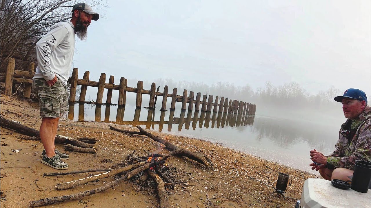River sandbar adventure: Catch and cook