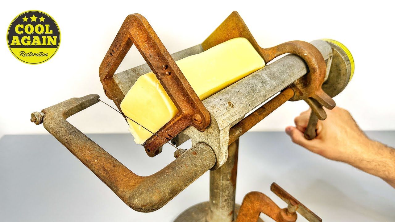 I restored a 1905 cheese slicer! 🧀