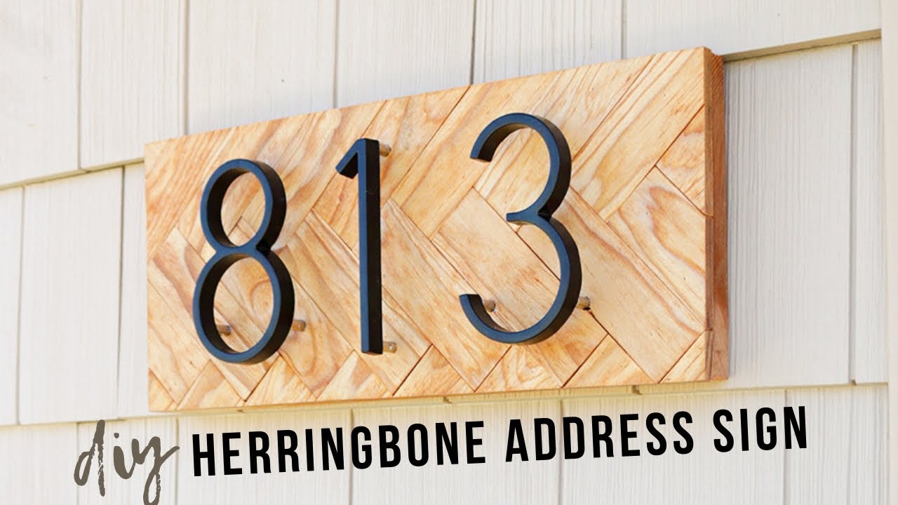 I made a stunning DIY address sign!