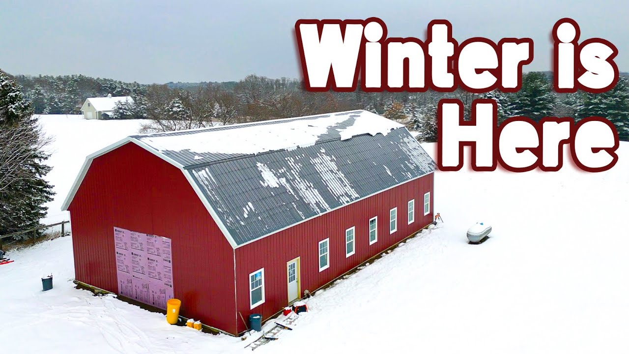 Insulation and heat - 40x72 gambrel post frame episode 21