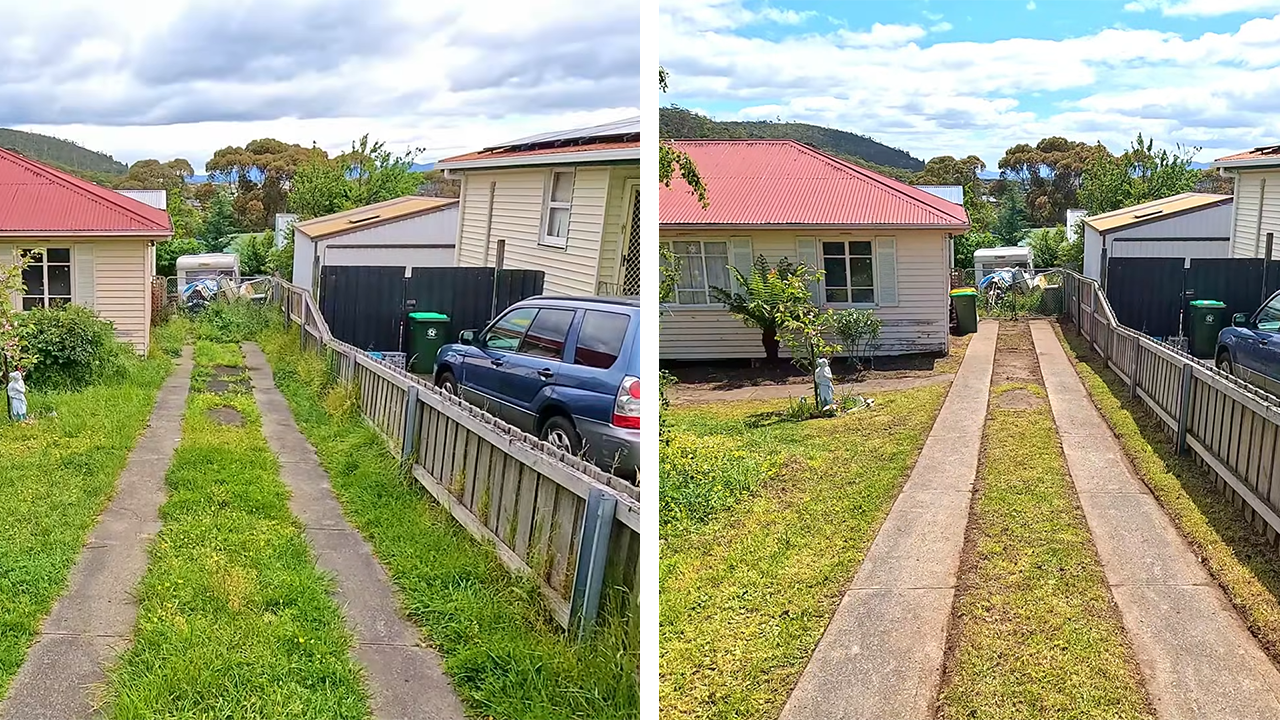 Yard cleanup brings relief to single mom